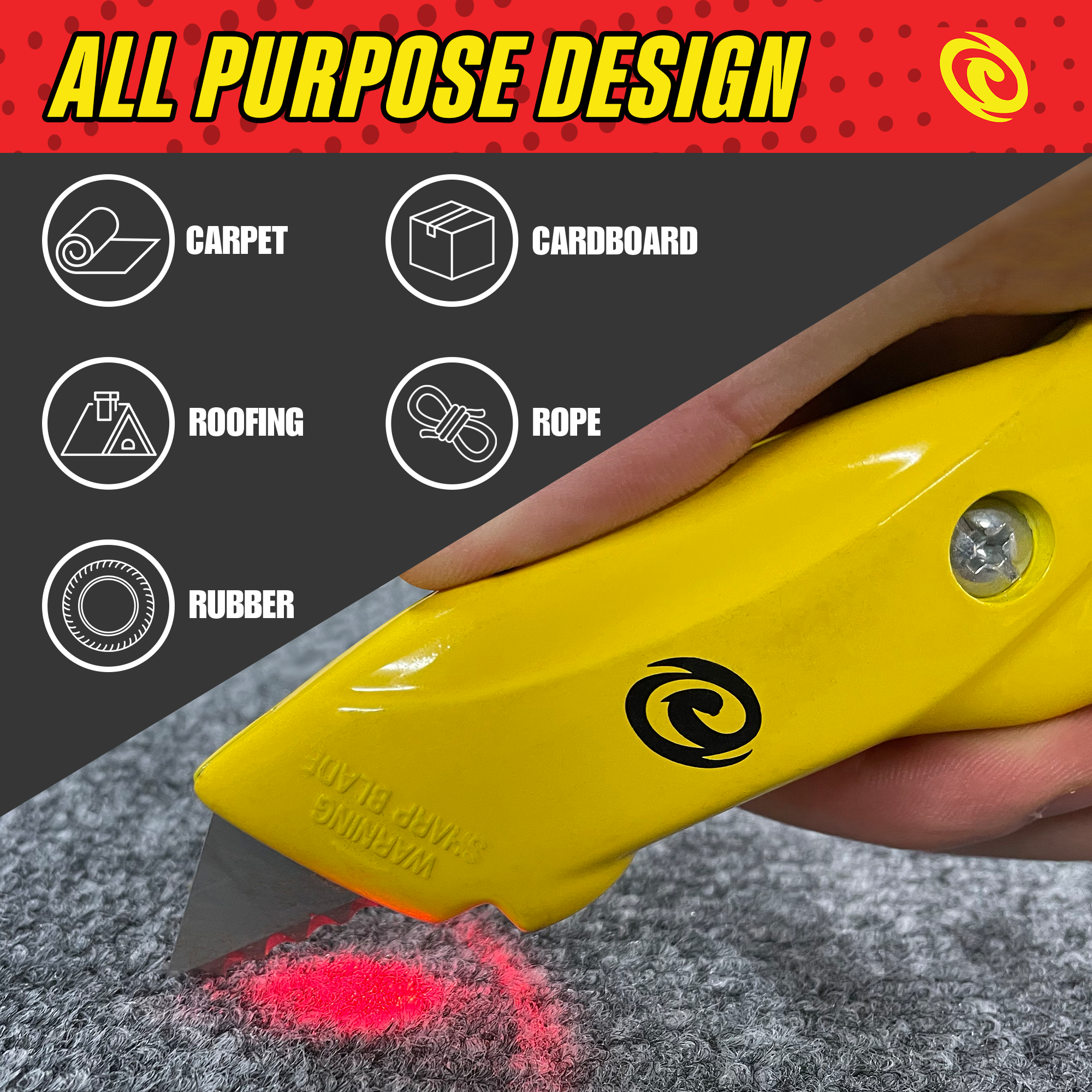 Serrated Heavy Duty Utility Knife – Top Notch Tools